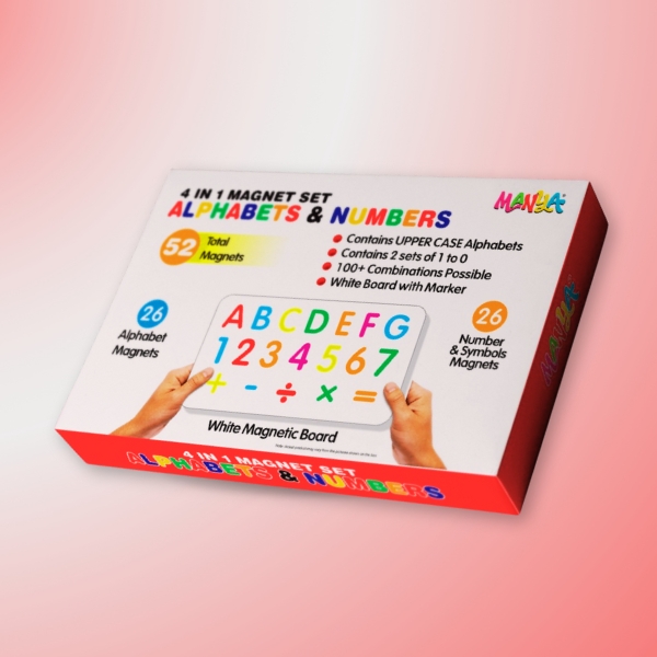 Magnetic Alphabets & Numbers Learning Set 4-in-1 – Manya Games